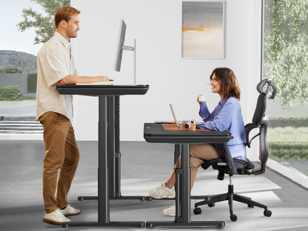 57” Wide Height Adjustable Standing Desk