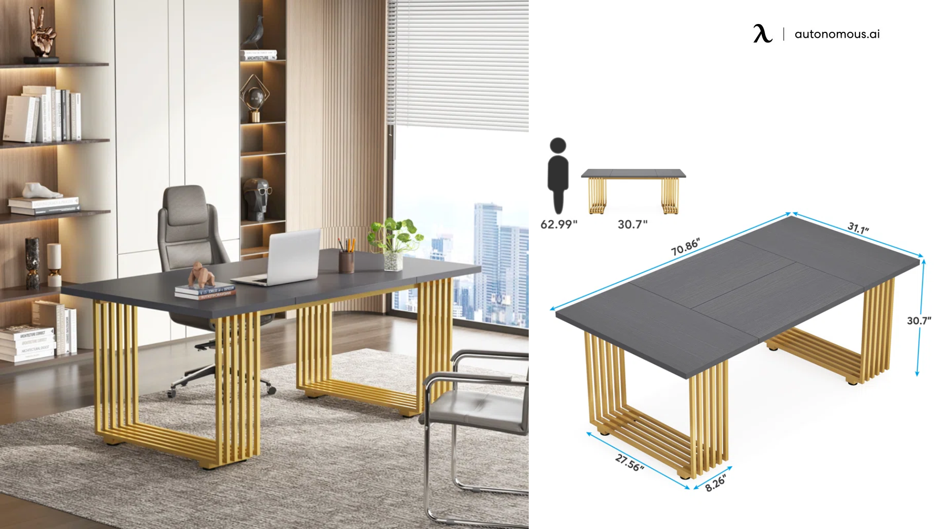 Best 15 Gray Desks for Modern Home & Office