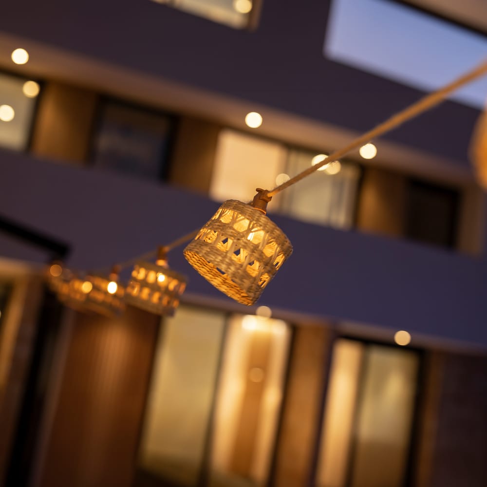 Newgarden Alba Decorative Solar & Rechargeable LED Garland, 26ft