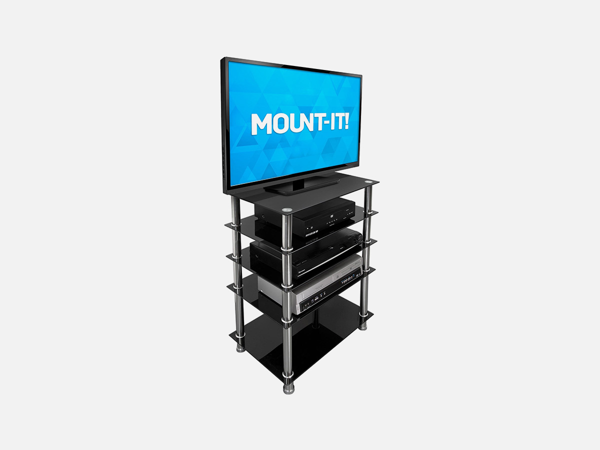 Mount-It! A/V Five-Tier Media Component Shelves