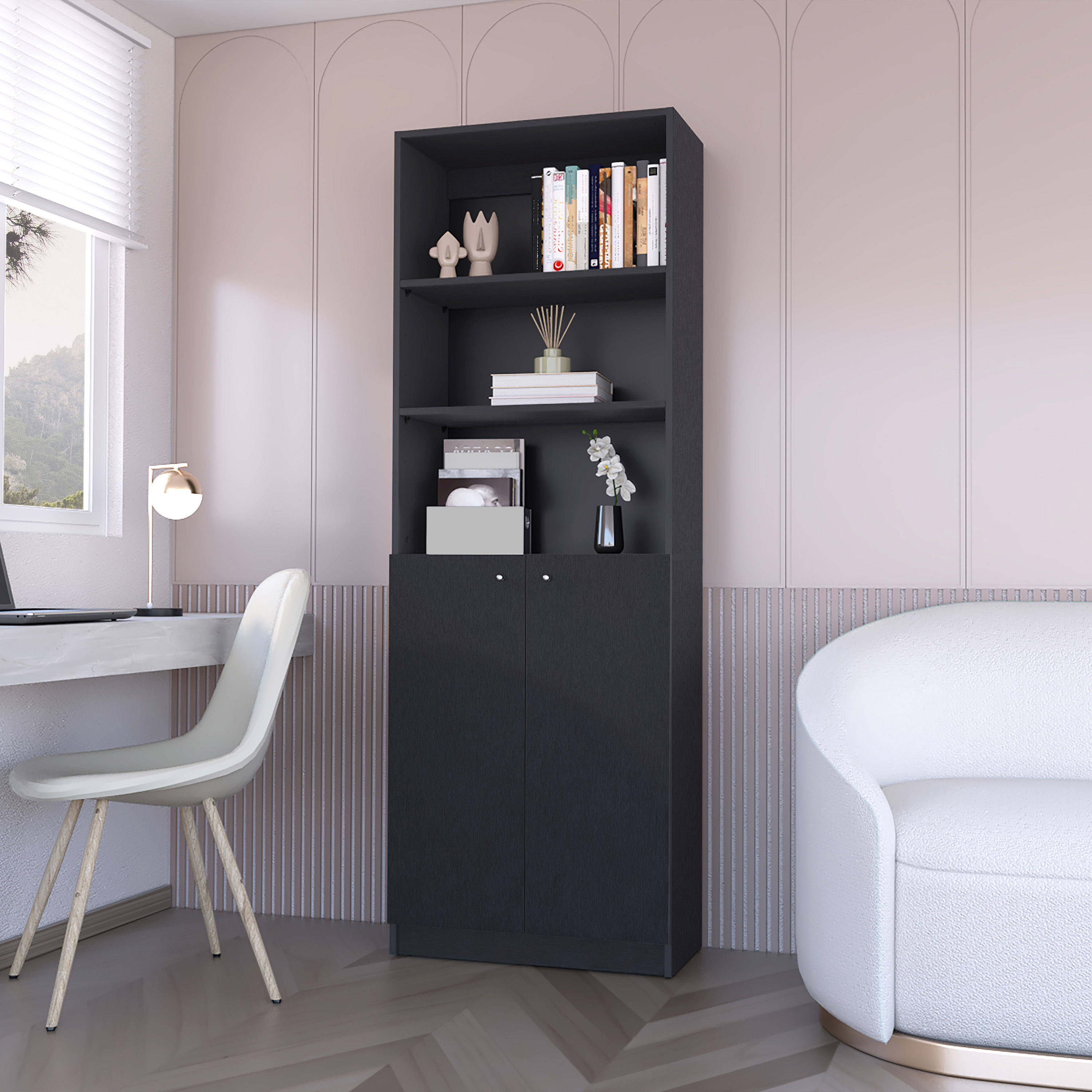 Sutton 2-Door Bookcase