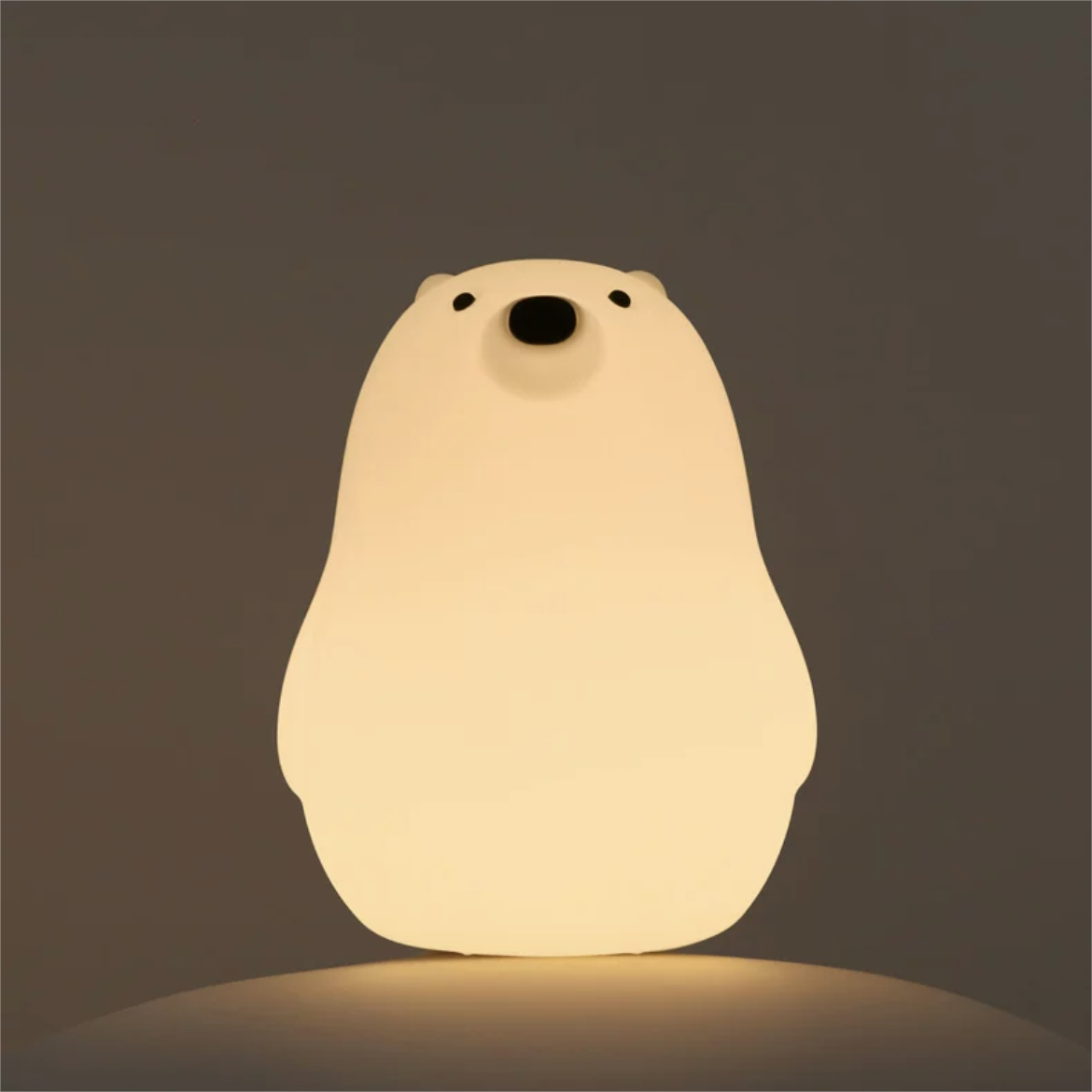 Bear Silicone Pat Control Lamp - Serene Bedside Night Light