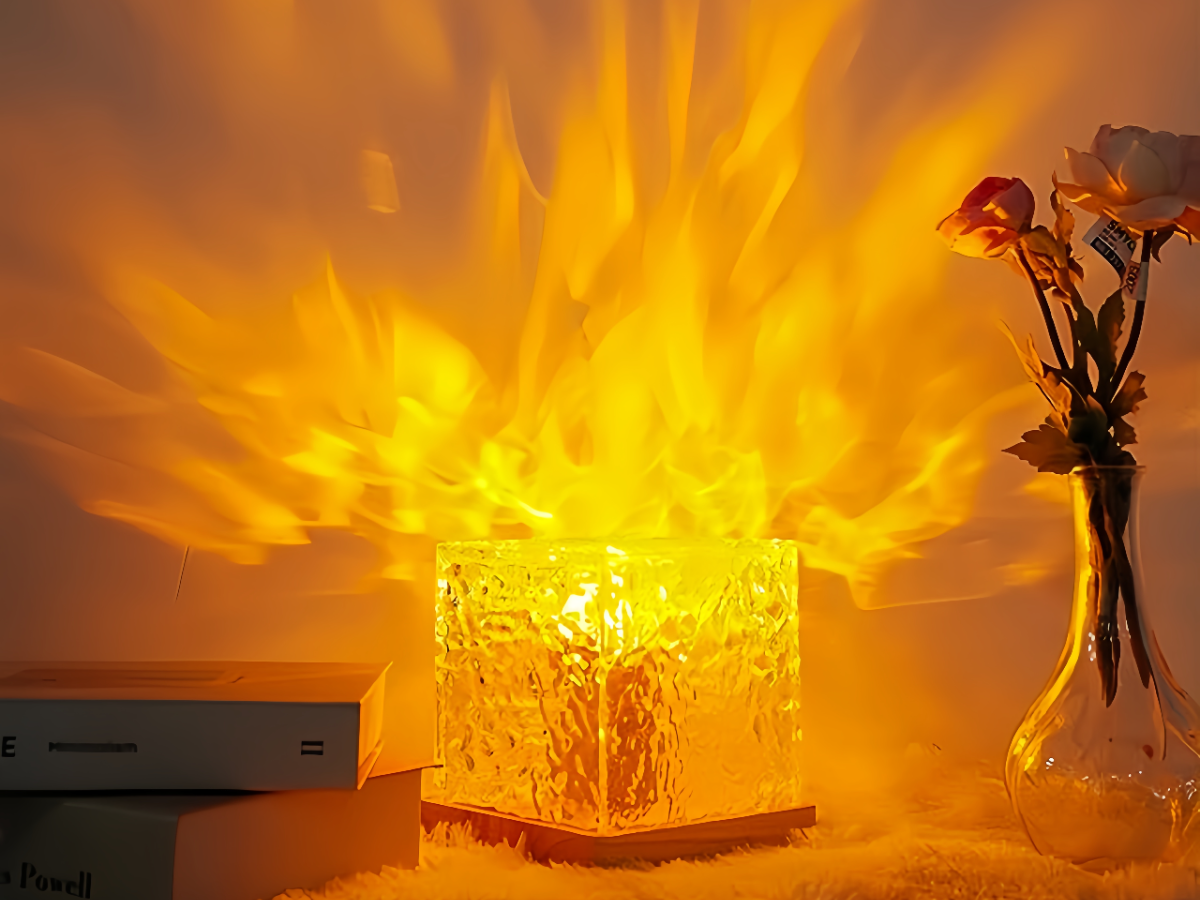 LED Water Ripple Projection Lamp with 16 Colors & Remote Control