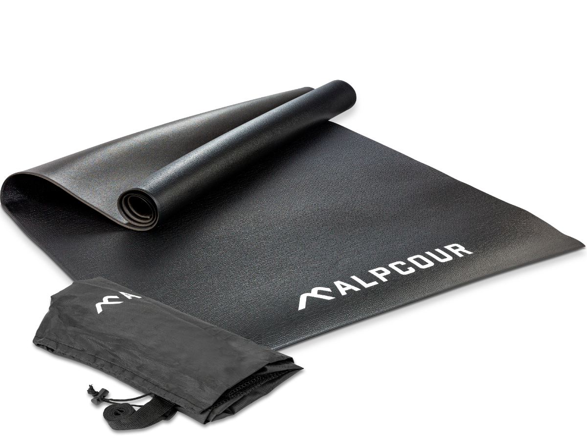 Alpcour Bike Trainer Mat: Durable, Anti-Slip, Water-Resistant