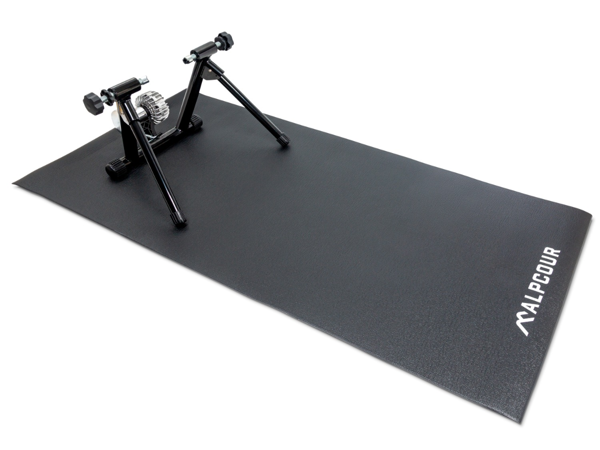 Alpcour Bike Trainer Mat: Durable, Anti-Slip, Water-Resistant