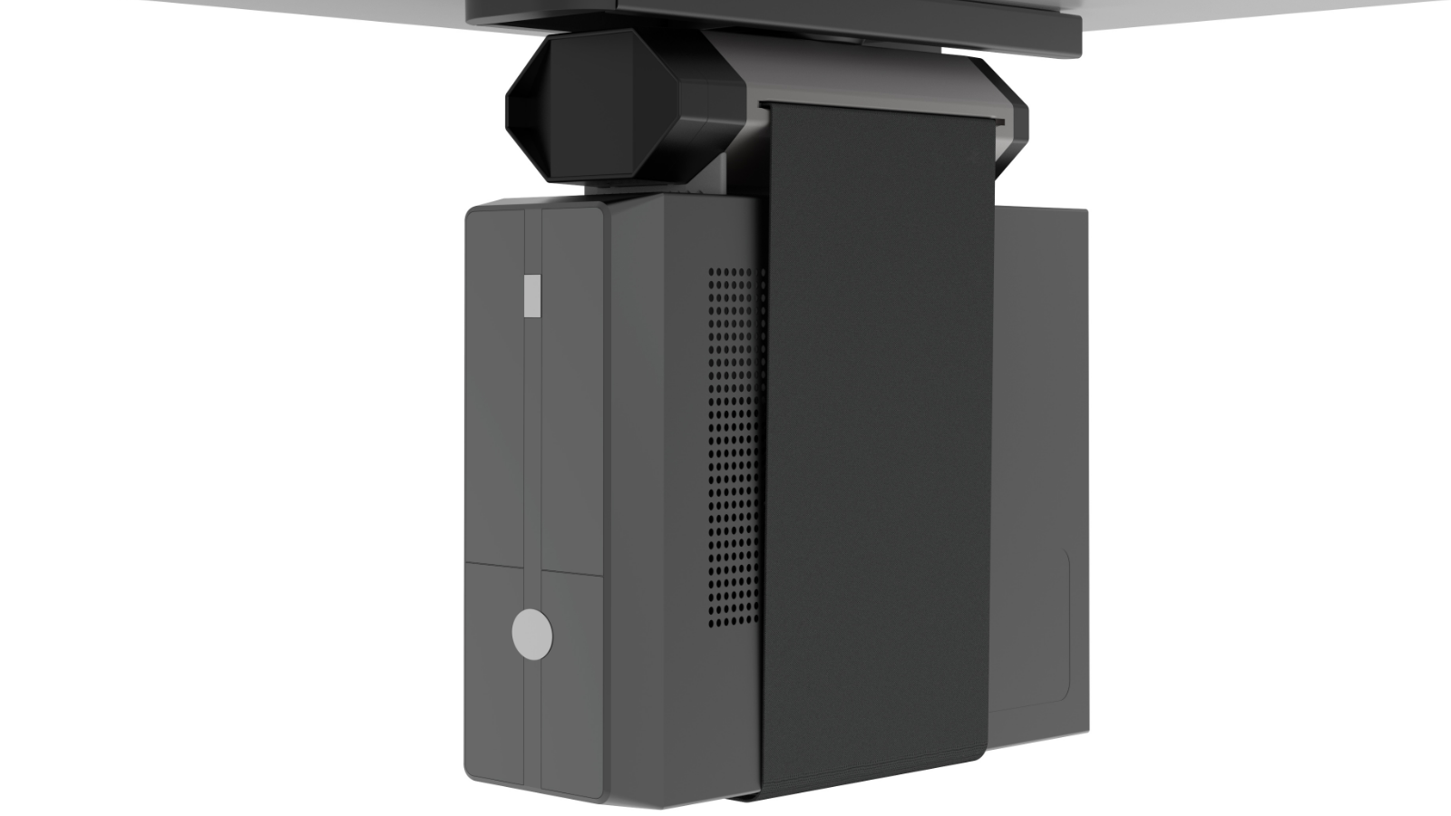 Modernsolid Under Desk CPU holder with 360 degree swivel