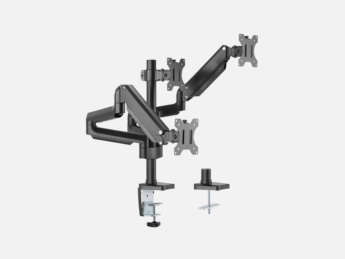 Mount-It! Triple Monitor Mount with Gas Spring Arms