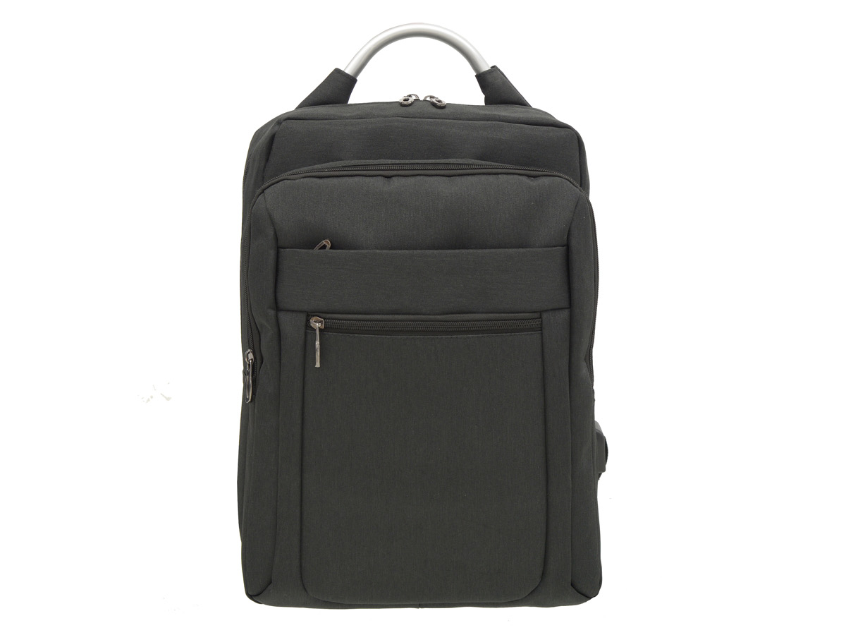 Rectangular Multi Pocket Backpack with USB