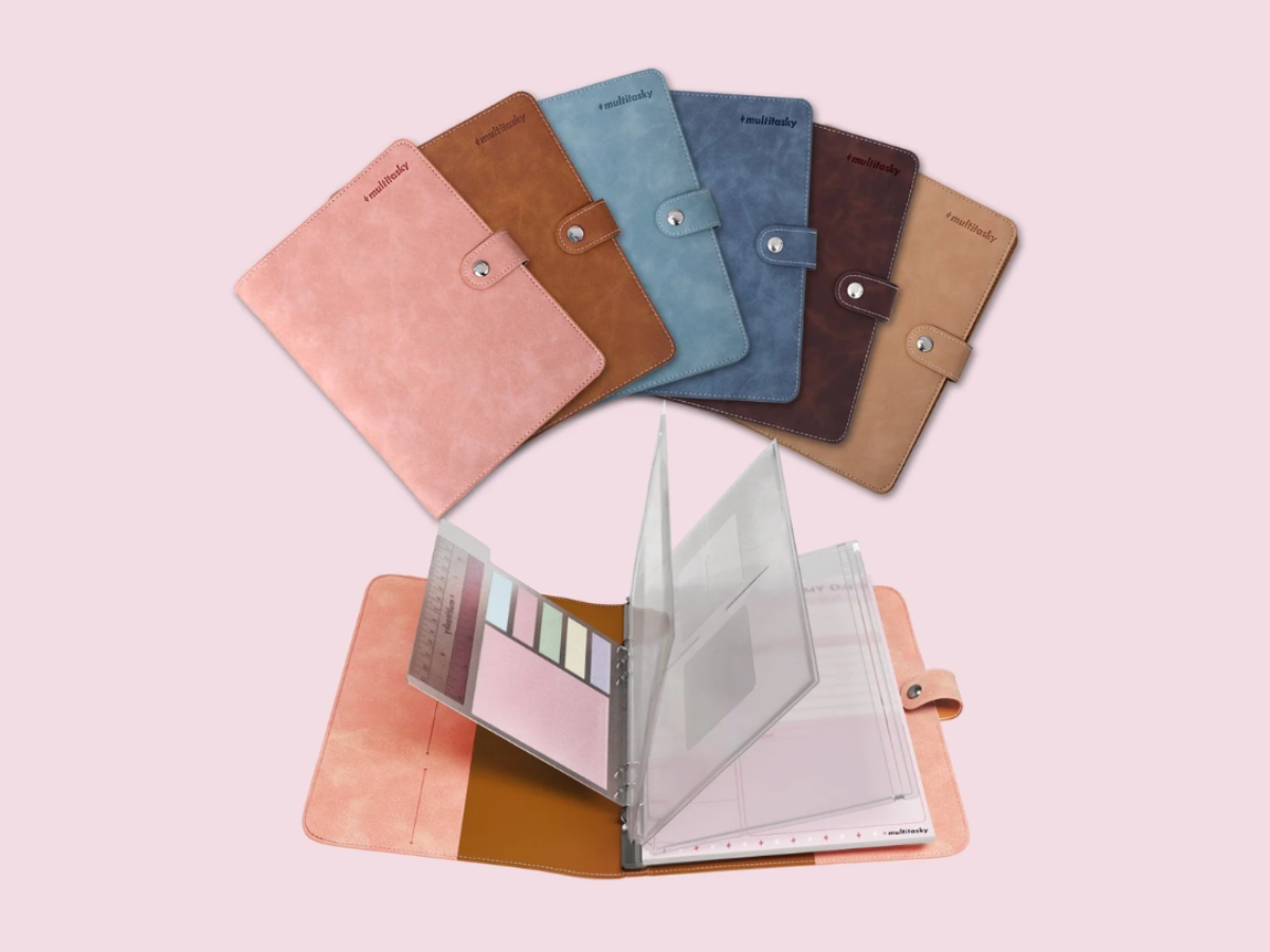 A6 Vegan Leather Organizational Notebook/Journal