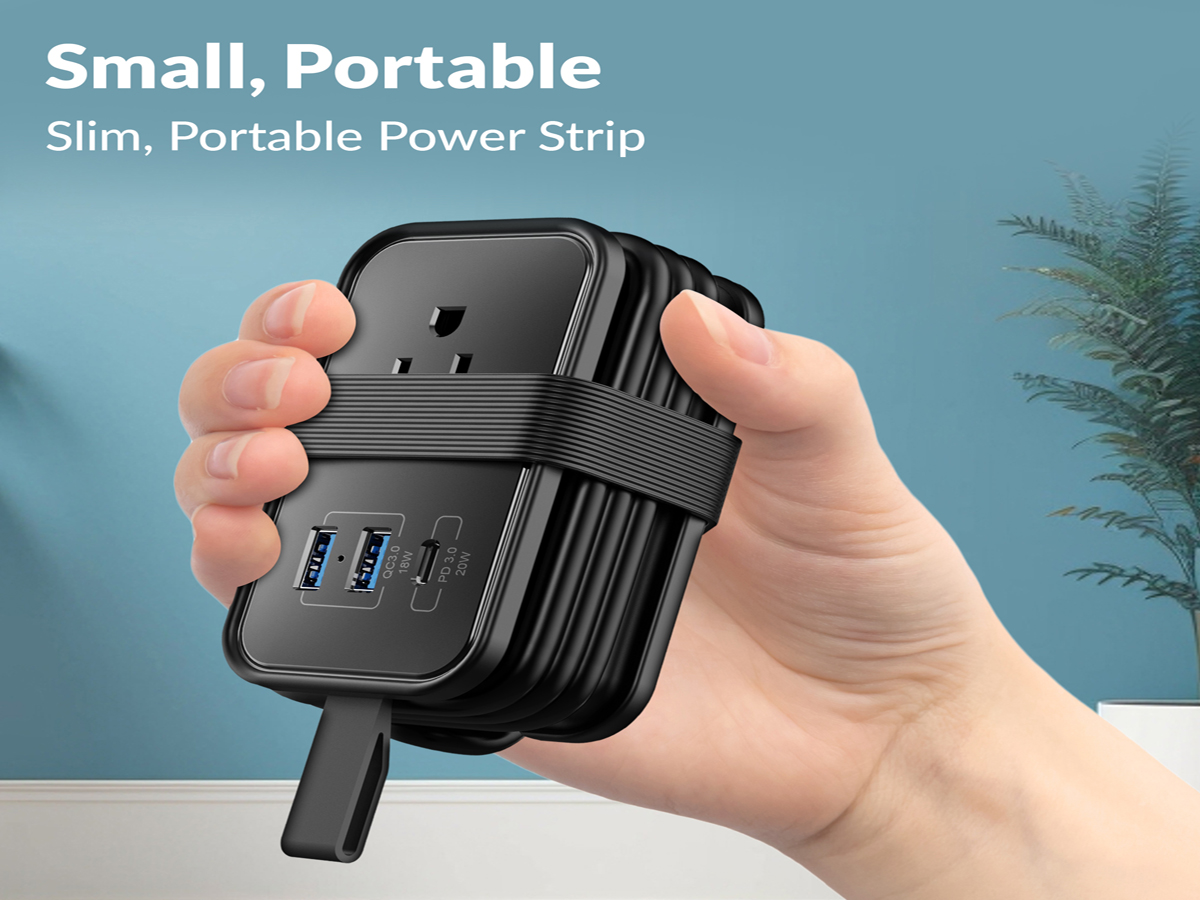 Best Power/uncaged Ergonomics-portable-travel-power-strip - Autononomous.ai