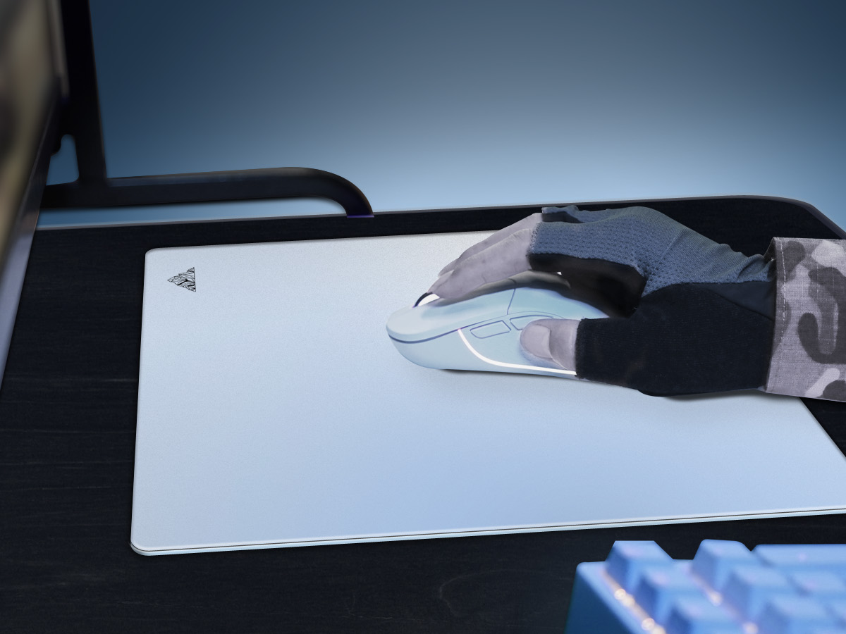 Glaceon Etched Glass Mouse Pad -For High-End Gaming & Design