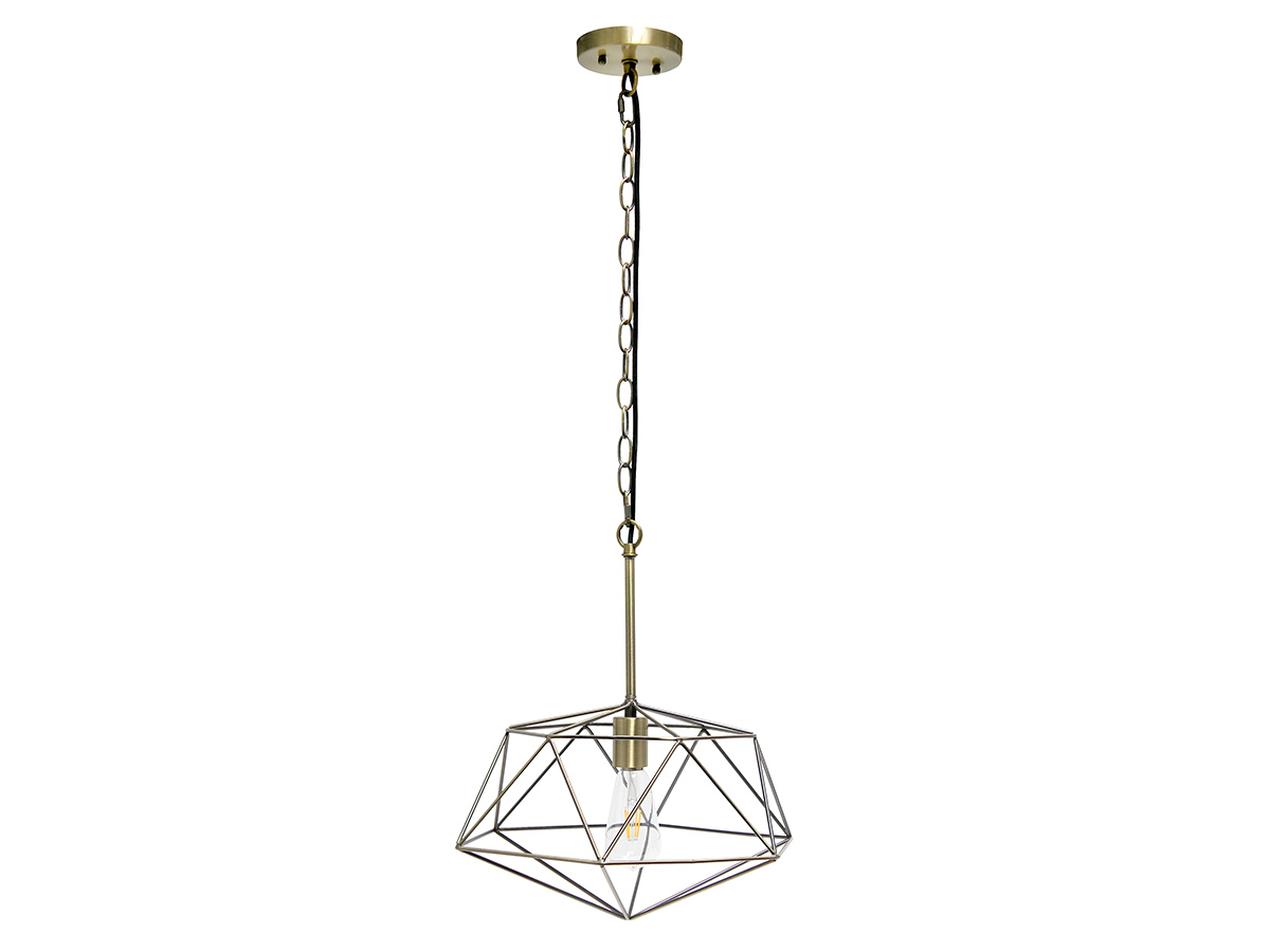 1 Light 16" Modern Metal Wire Paragon Hanging Ceiling Pendant Fixture