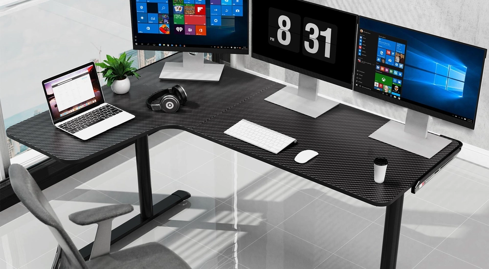L-Shaped Desks for Productivity