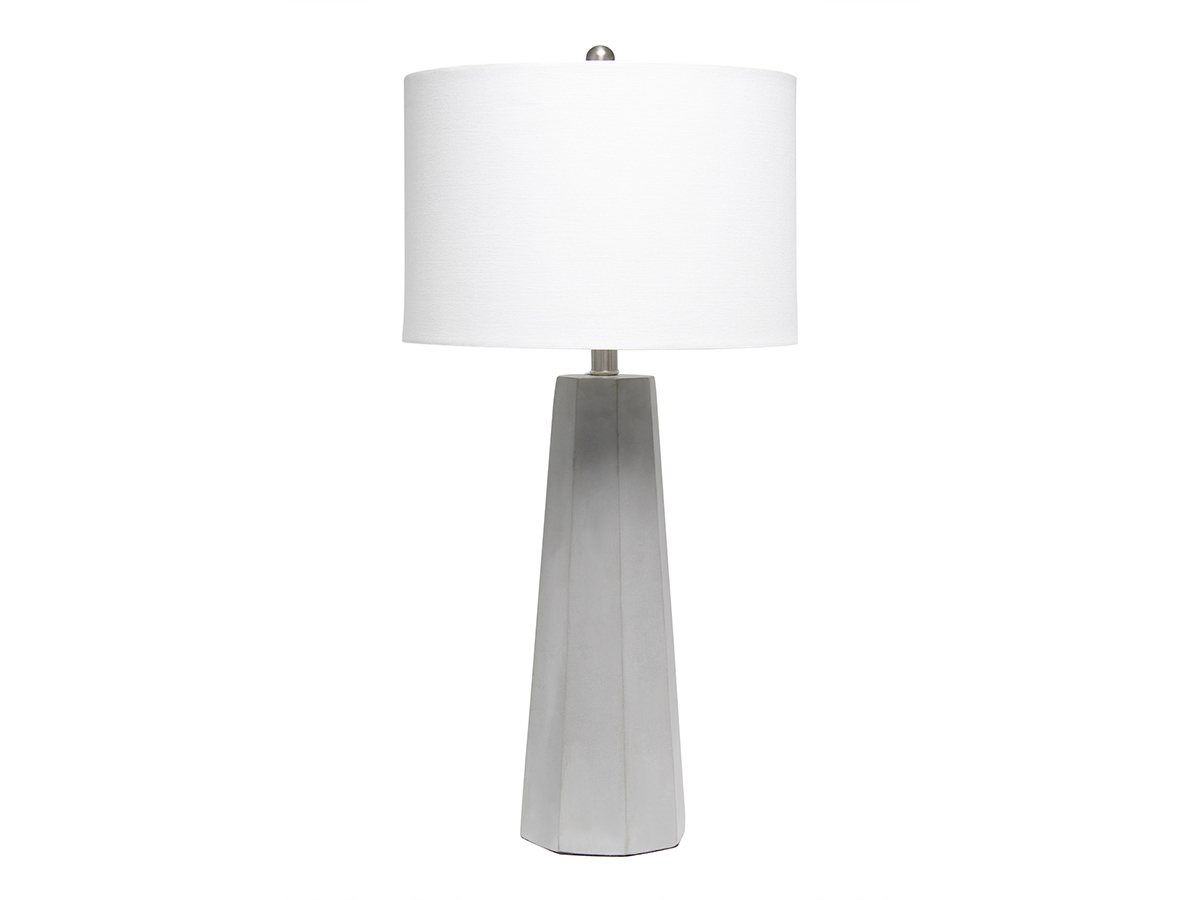Concrete Pillar Table Lamp
