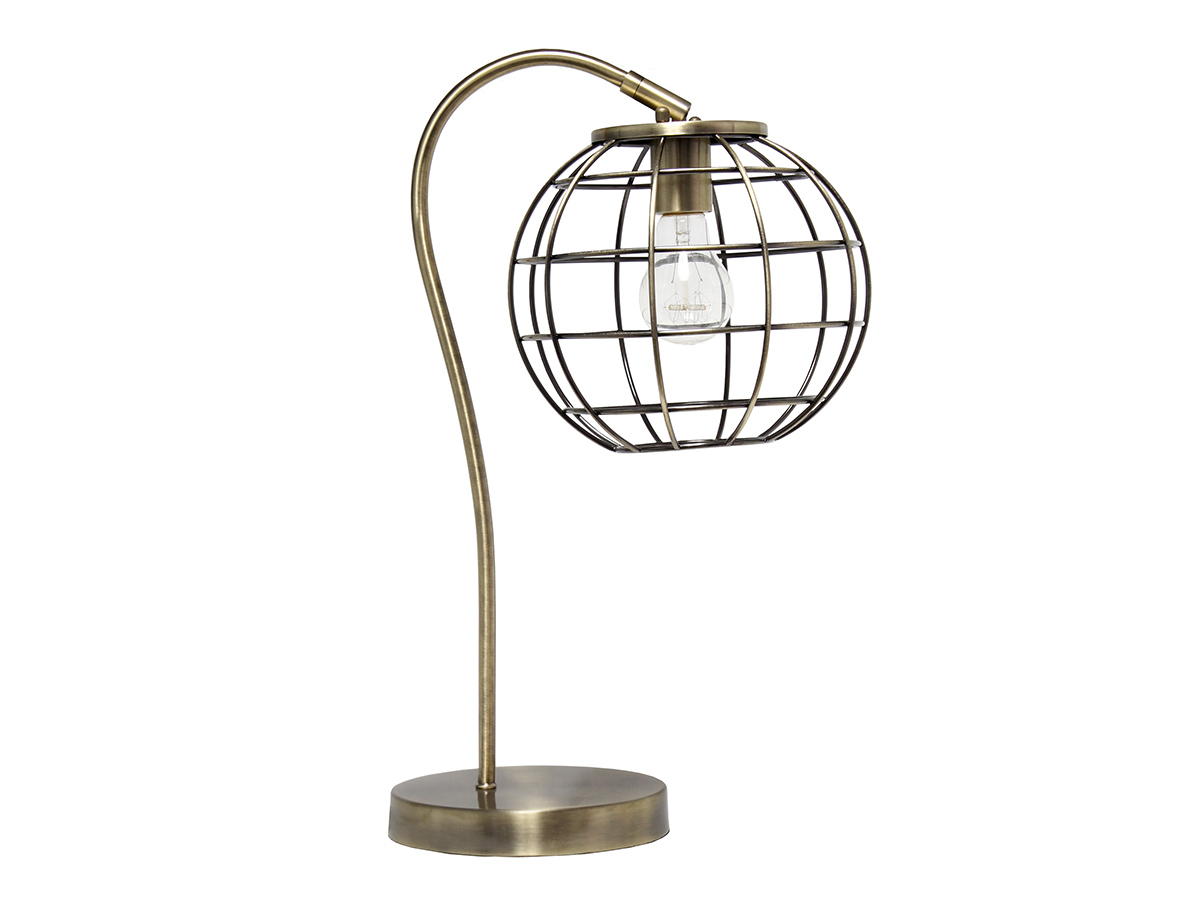 Arched Metal Cage Table Lamp
