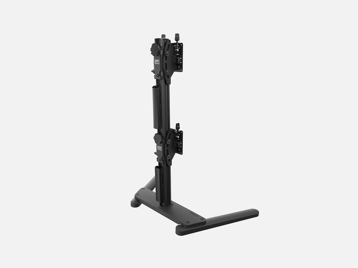 ATDEC Super Heavy Duty Dual Freestanding Monitor Mount