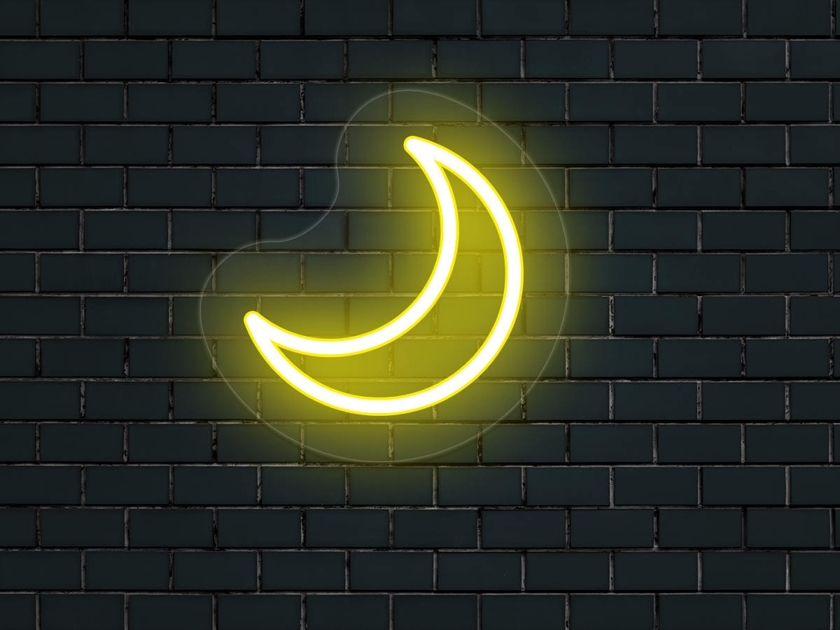 Moon Neon LED Sign | CRAZY NEON®