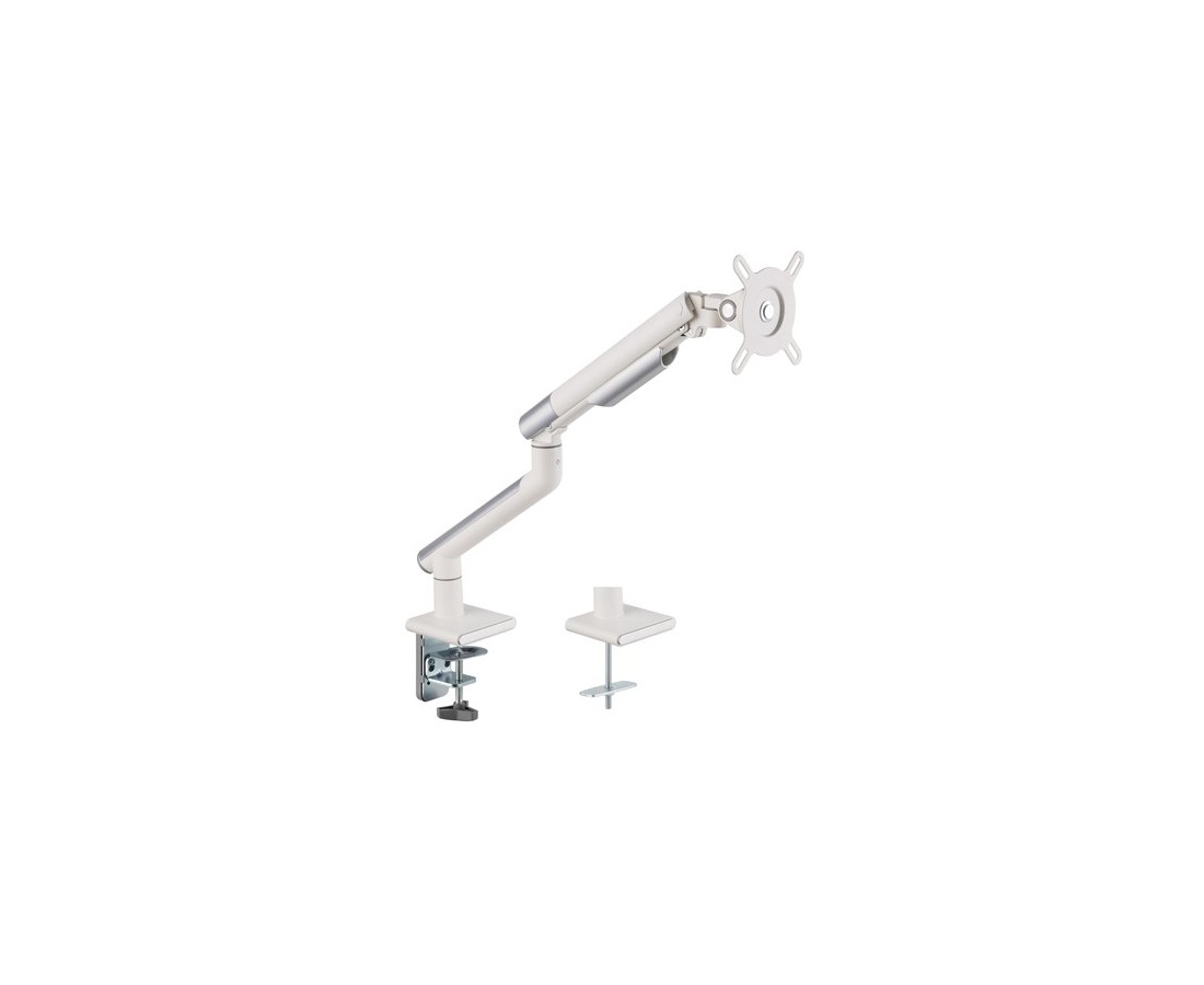 Single Monitor Mount Articulating Arm (Arctic White)