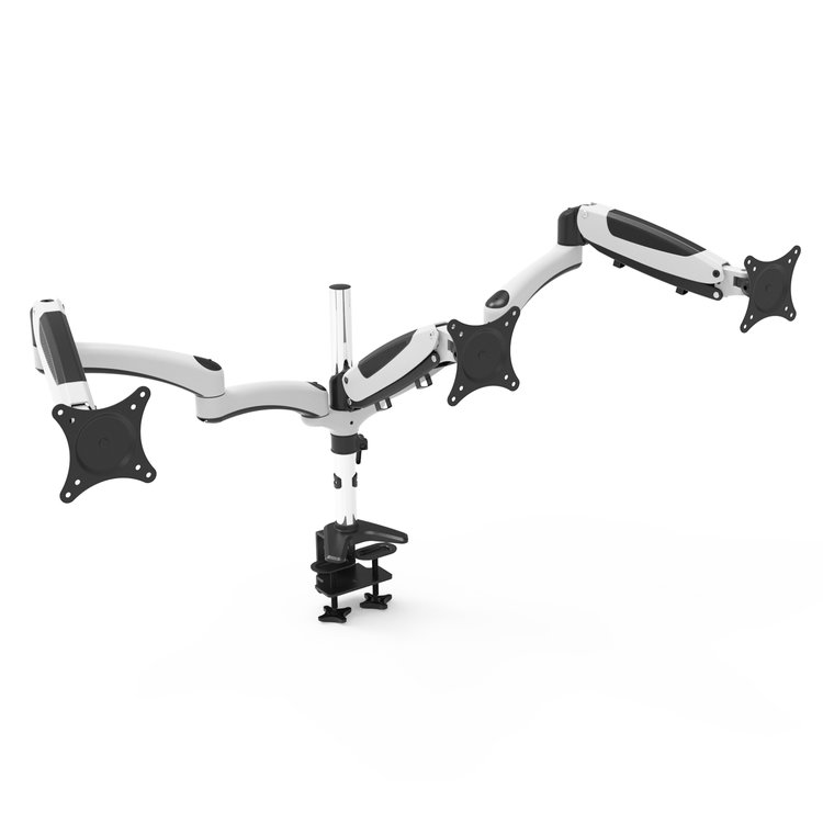 Triple Monitor Mount Articulating Arms - Extended Reach
