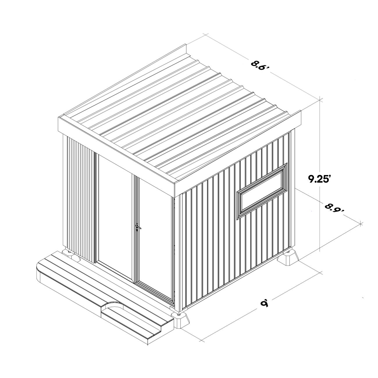 Mini Backyard Office Shed | Autonomous WorkPod mini