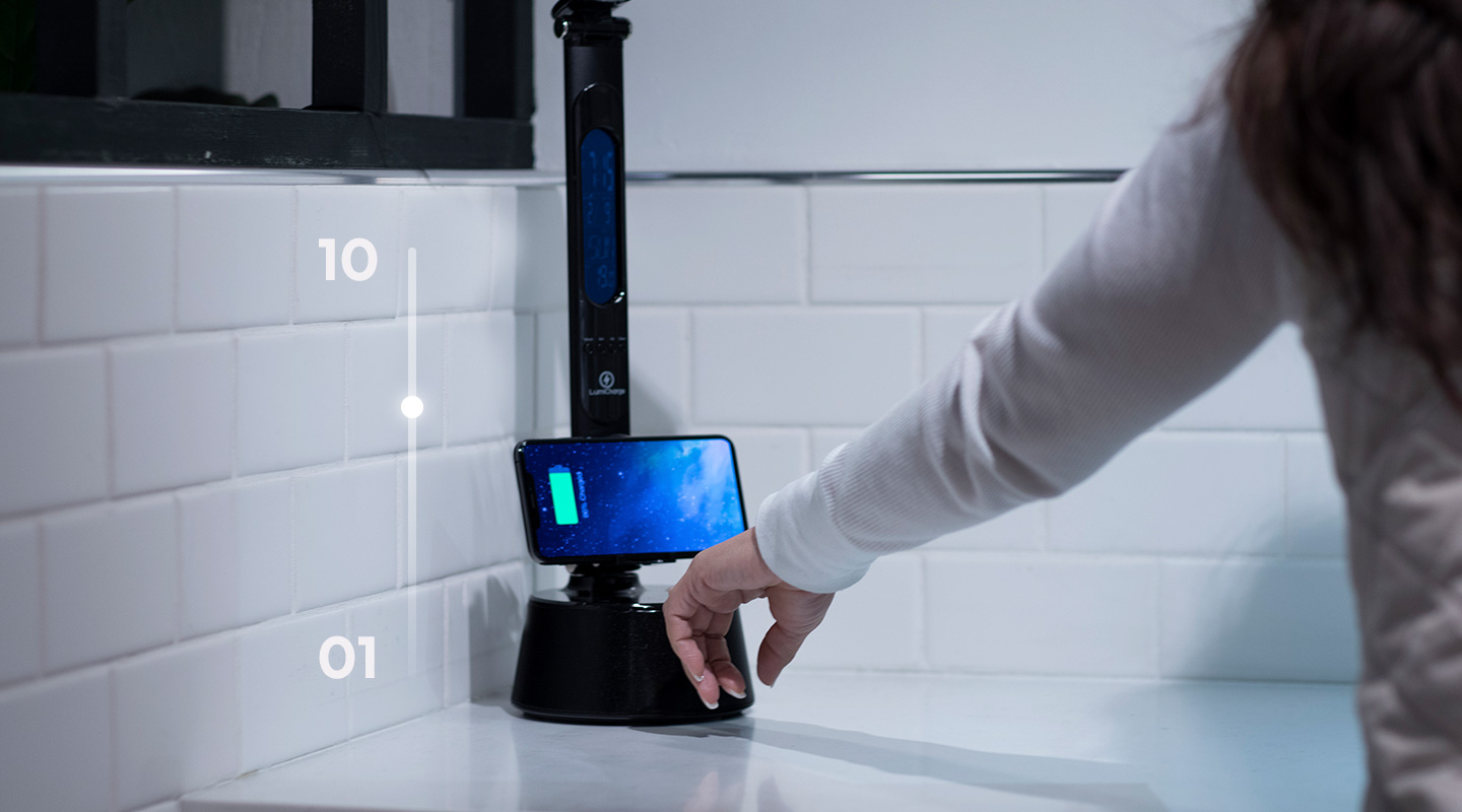 The LumiCharge T2W: A Useful & Adjustable LED Lamp with Speakers