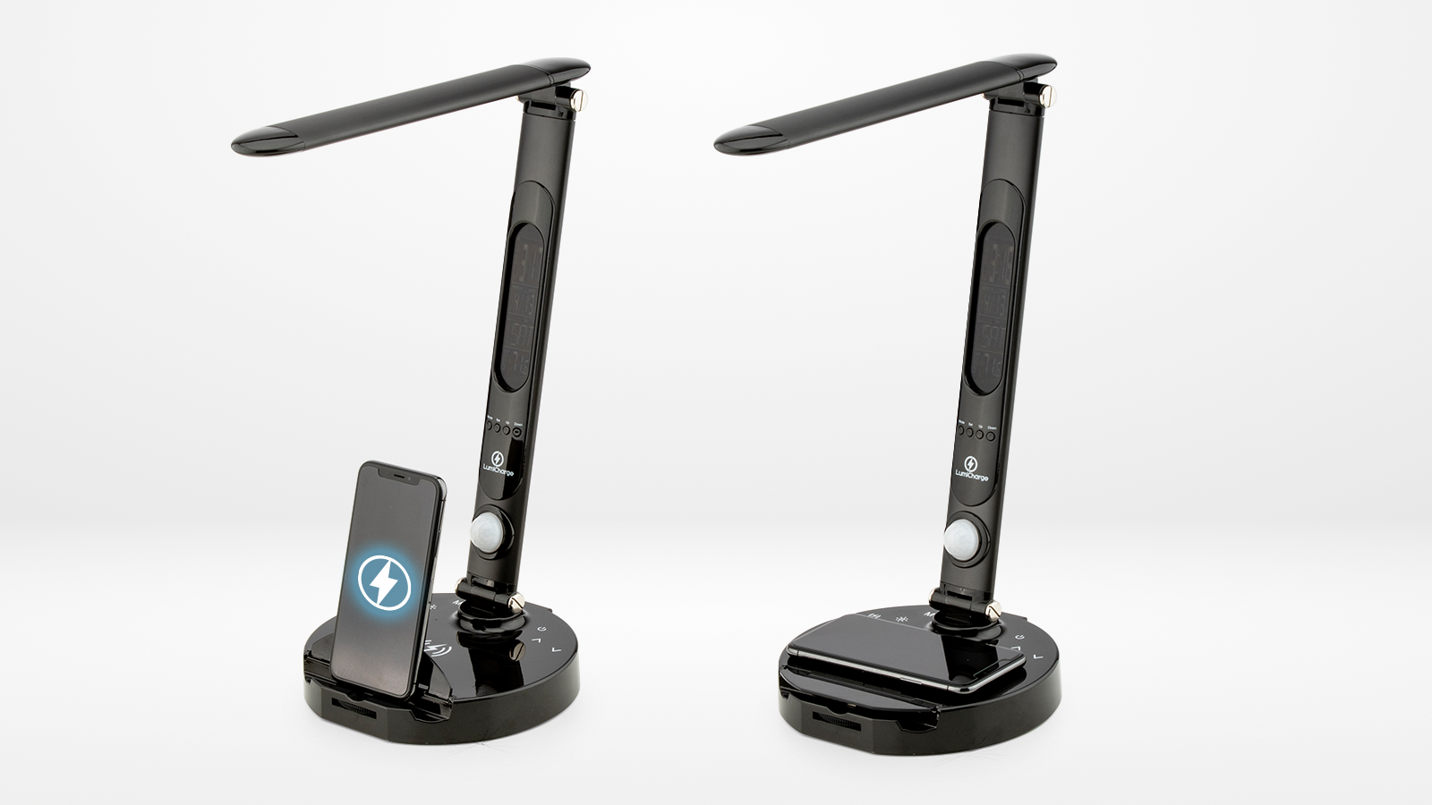 The LumiCharge II: A Futuristic Wireless Charging Lamp for Your Office