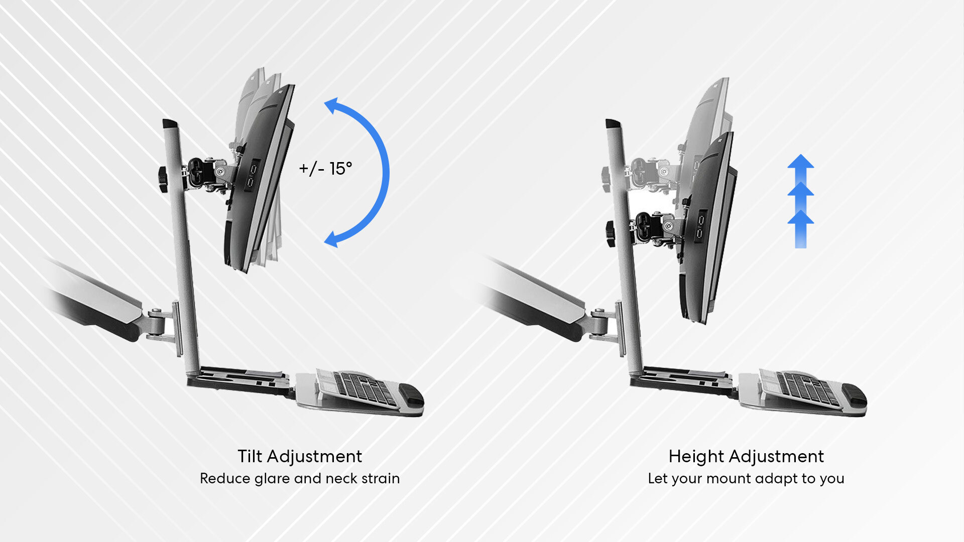 Mount-It Dual Monitor Stand Up Workstation: the easy sit-stand upgrade