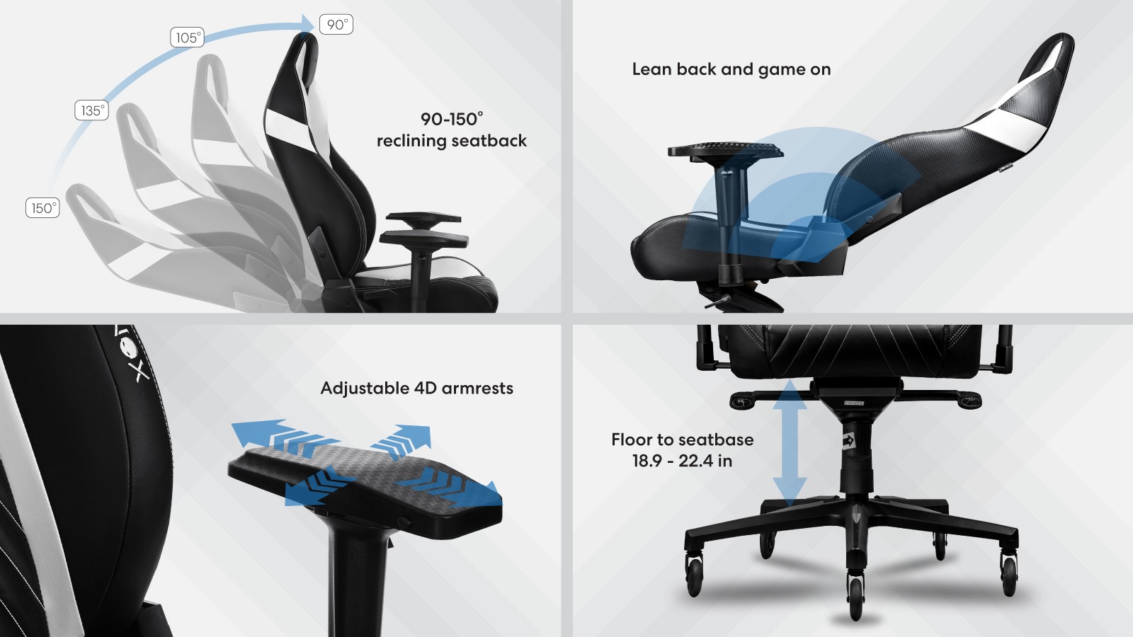 Gladiator - SR | Karnox Gaming Chair with Lumbar Pillow