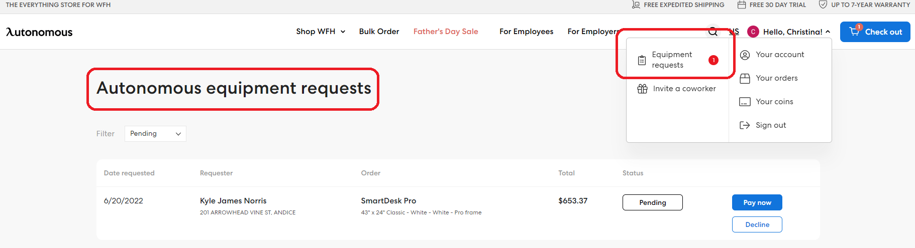 Autonomous Help Center