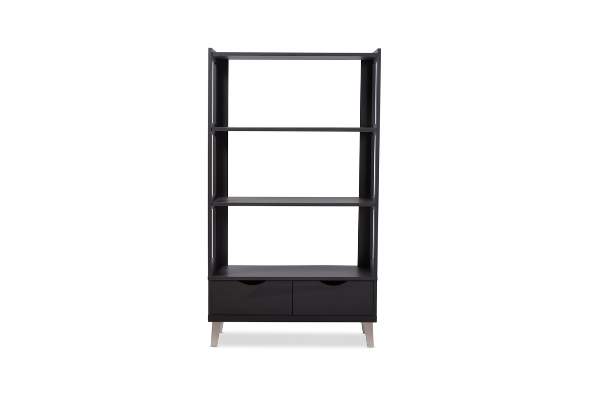 Skyline Decor Kalien Bookcase: With Display Shelves And Two Drawers