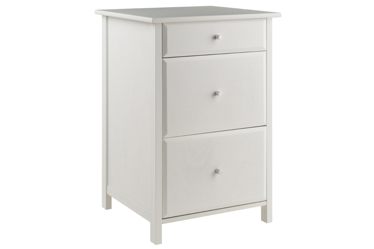 Skyline Décor Delta Home Office File Cabinet, White: File Cabinet