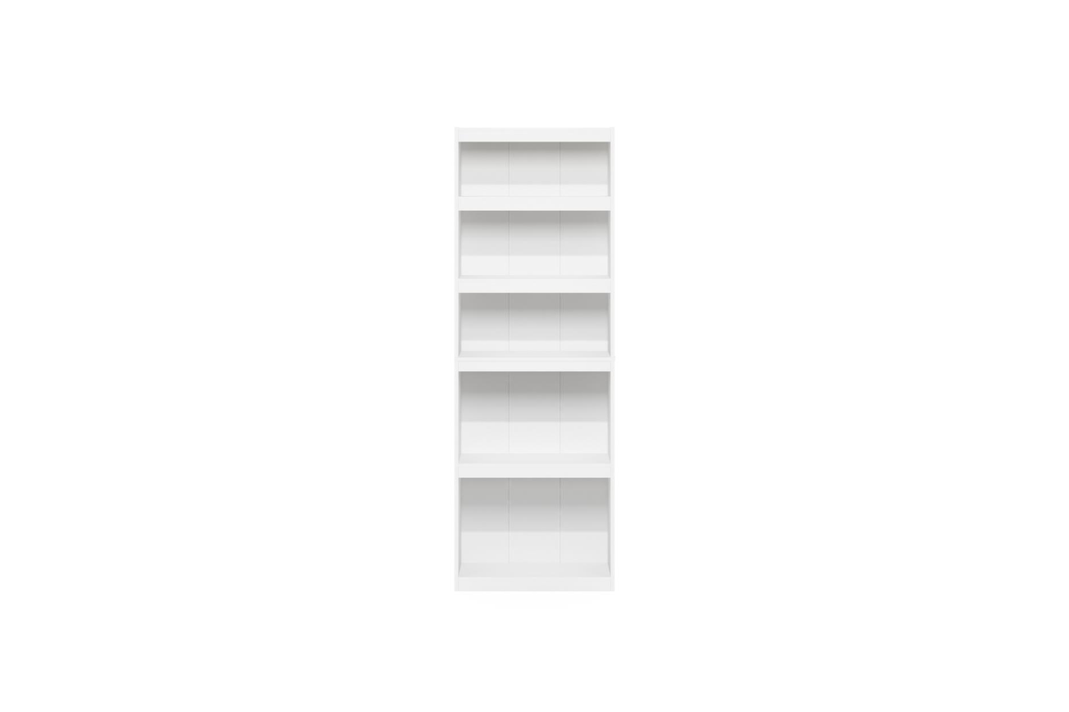 Trio Supply House 5-Tier White Shelf Bookcase