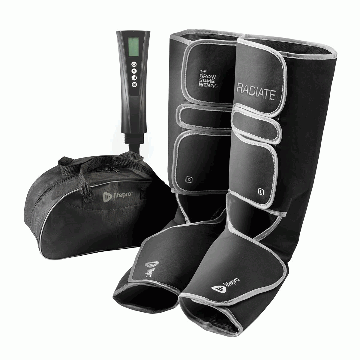 Lifepro Radiate Compression Sleeve: Calf & Foot Massager with Heat