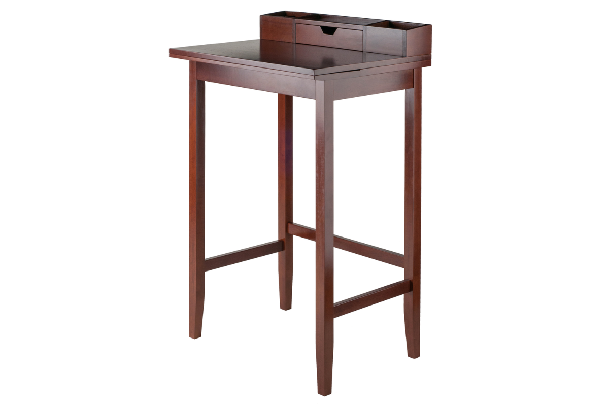 Skyline Décor Archie High Desk, Walnut: High Desk