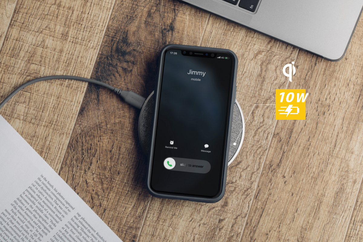 Moshi Otto Q Wireless Charging Pad 15W USB-C - Qi Wireless Charger