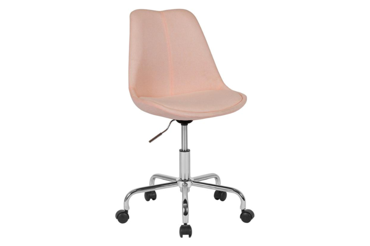 Mid-Back Task Office Chair with Pneumatic Lift and Chrome Base