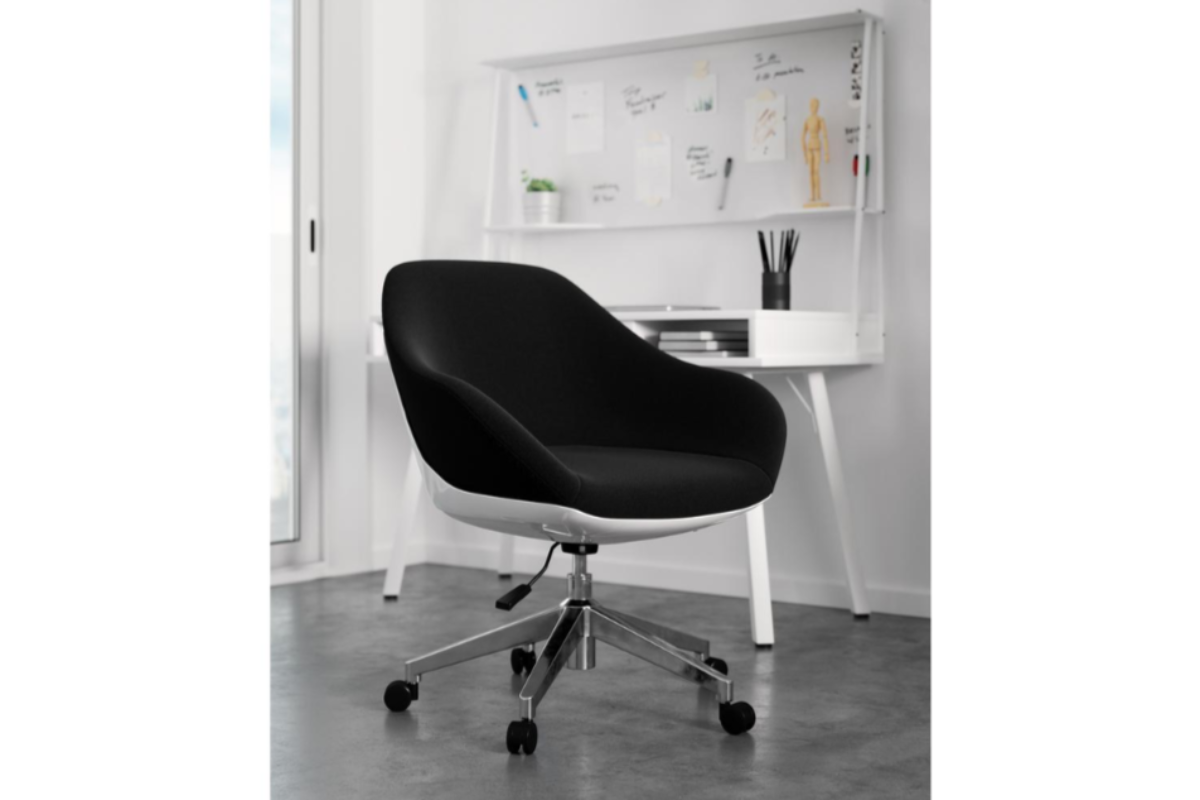 Trio Supply House Home Office Upholstered Task Chair, Black
