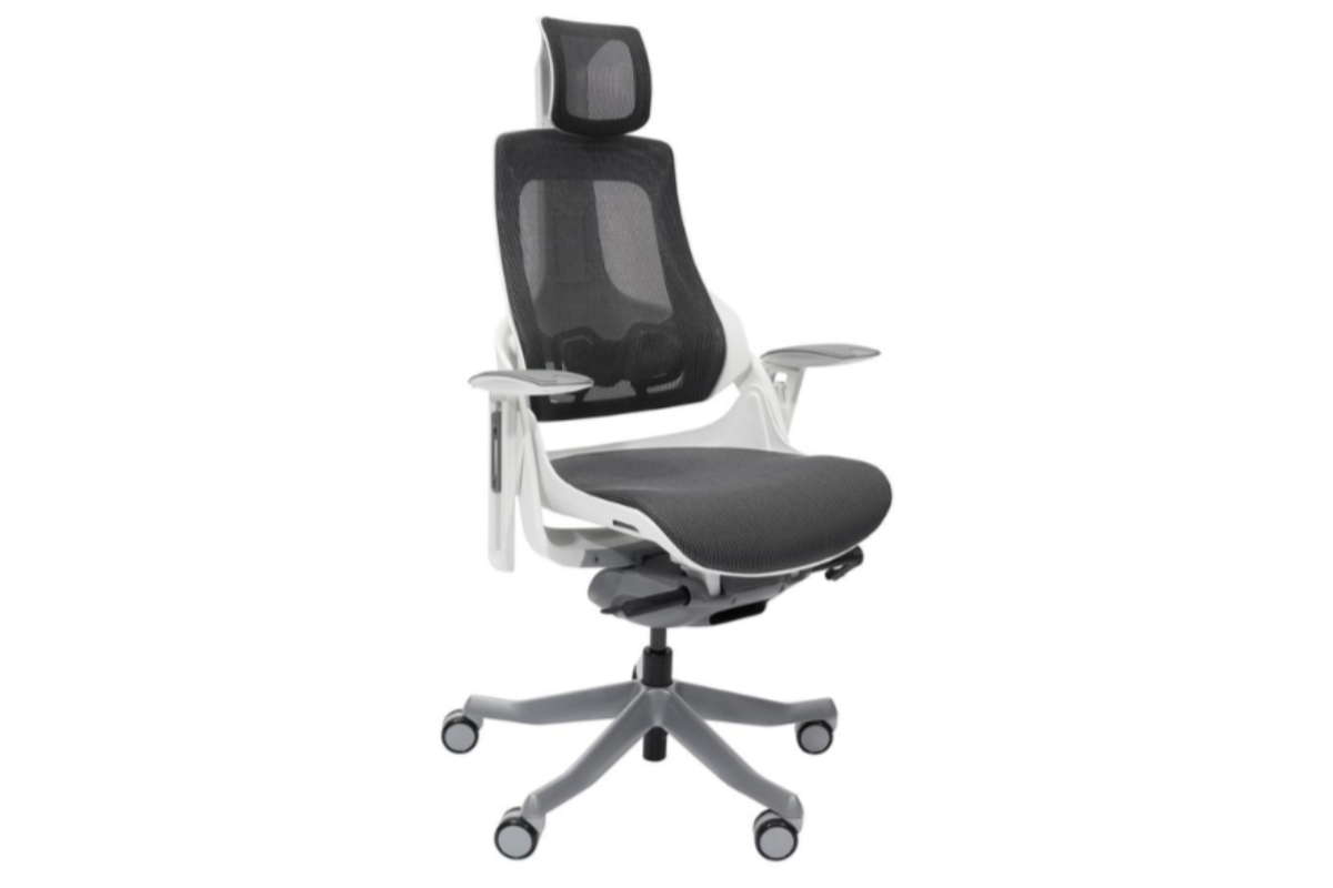 Trio Supply House LUX Ergonomic Executive Chair, Grey