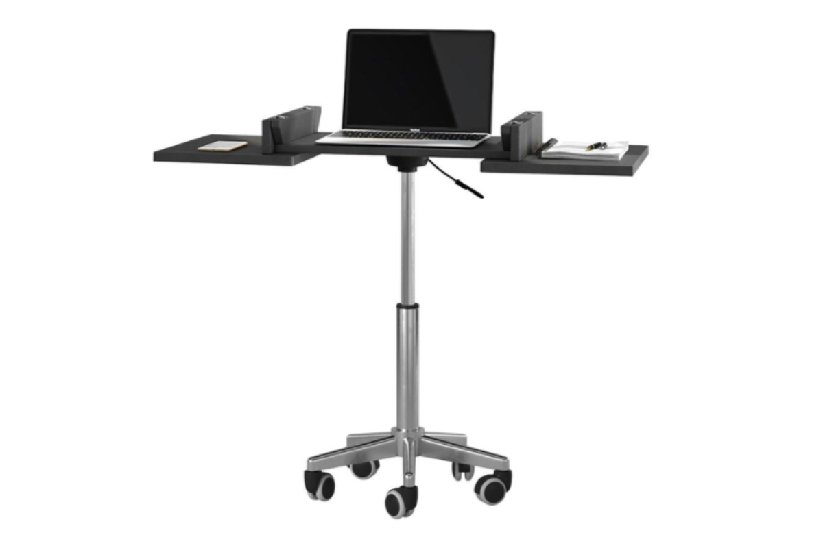 Trio Supply House Folding Table Laptop Cart: Graphite