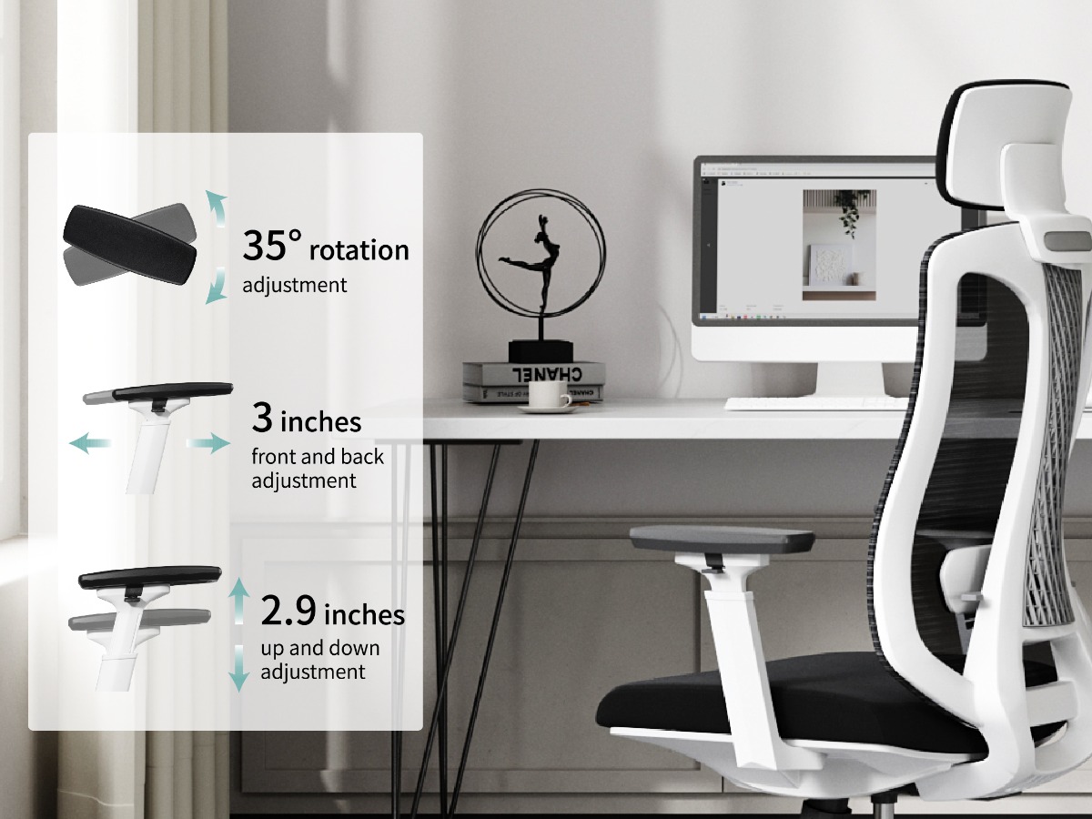 Logicfox Ergonomic Office Chair: Saddle-shaped Sponge Seat