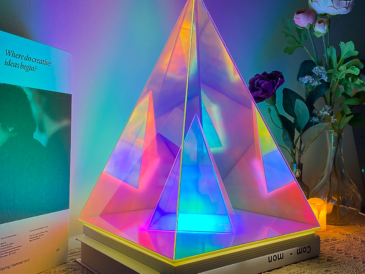 Lamp Depot Trigon Acrylic Pyramid Lamp