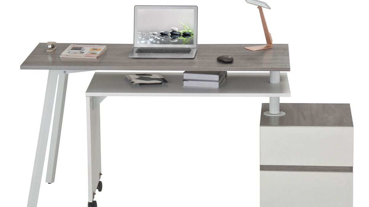 Techni Mobili Rotating Multi Positional Modern Desk