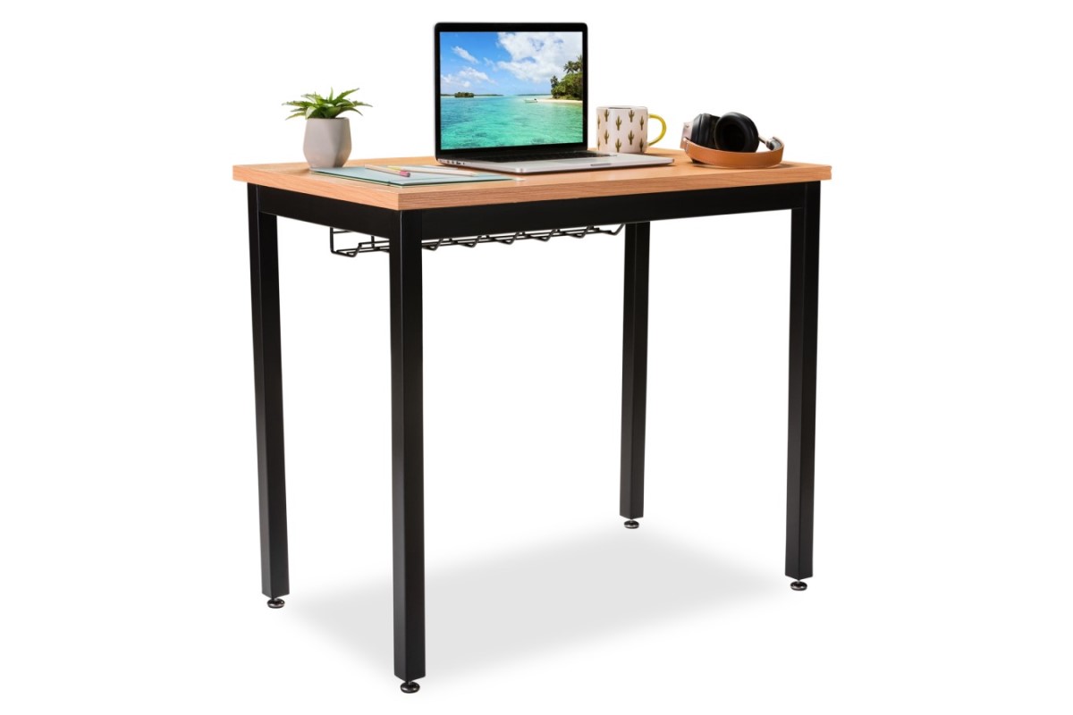 The Office Oasis Small Computer Desk with Cable Management