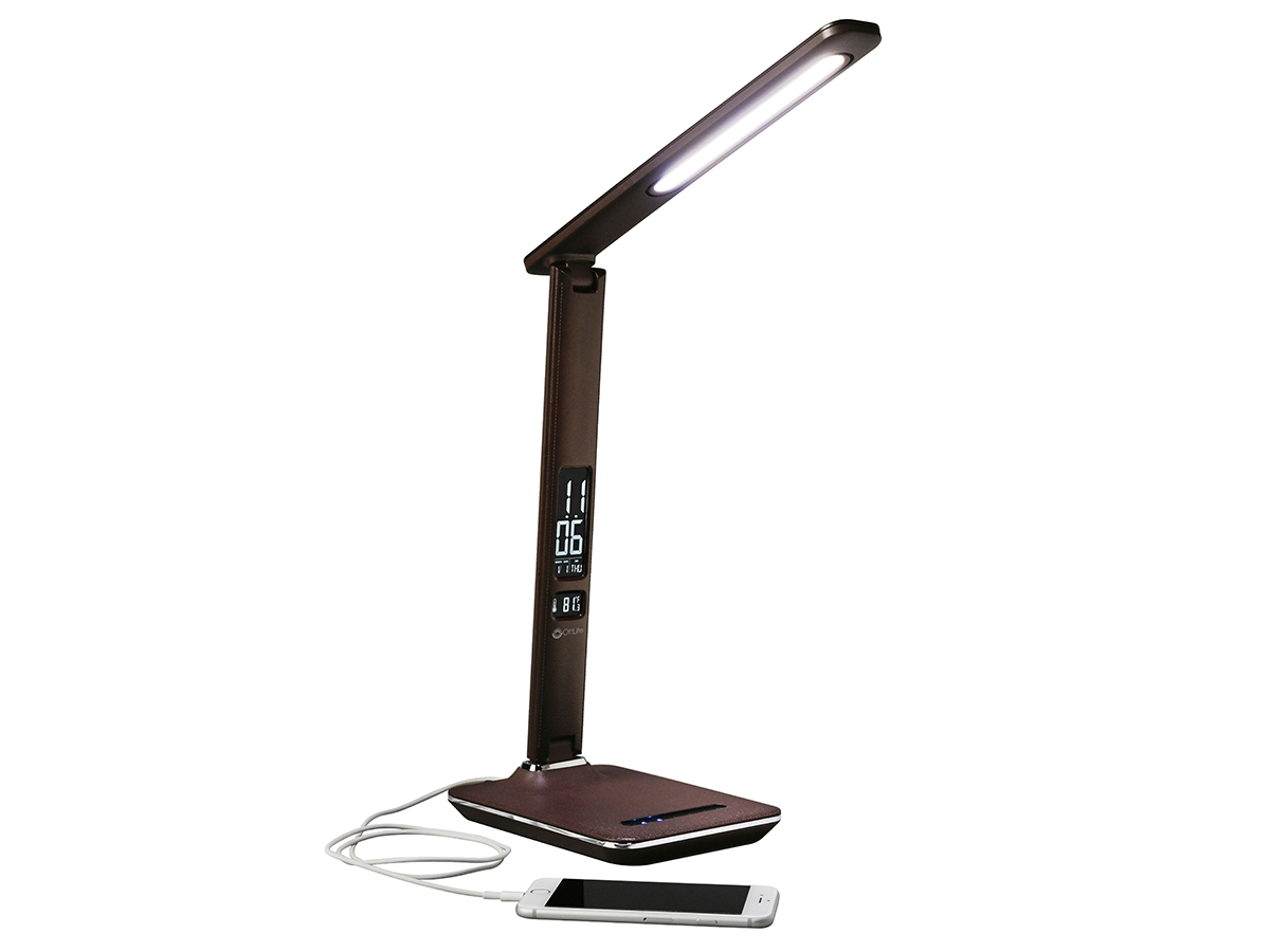 OttLite Renew LED Desk Lamp with 2.1A USB Charging Port