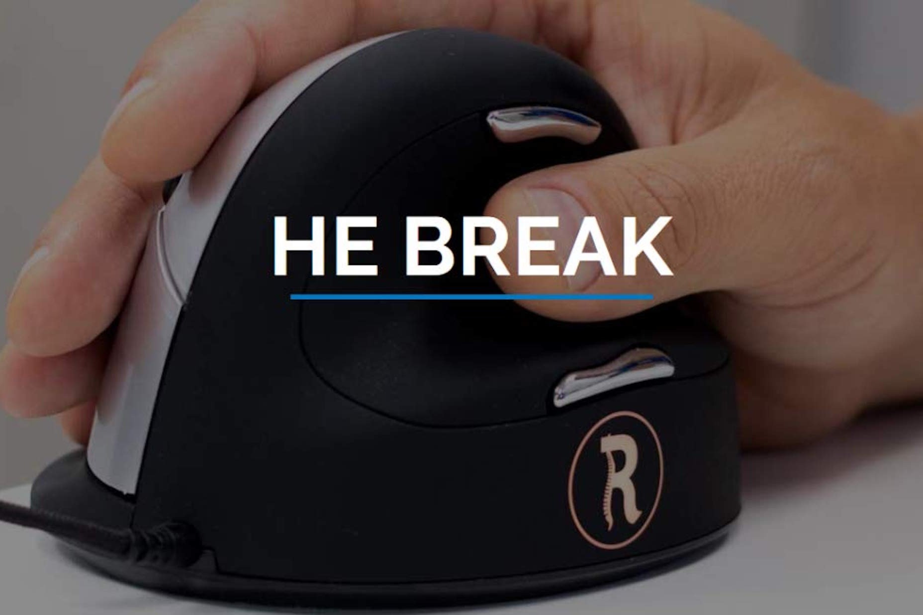 R-Go HE Break Mouse is an ergonomic vertical mouse