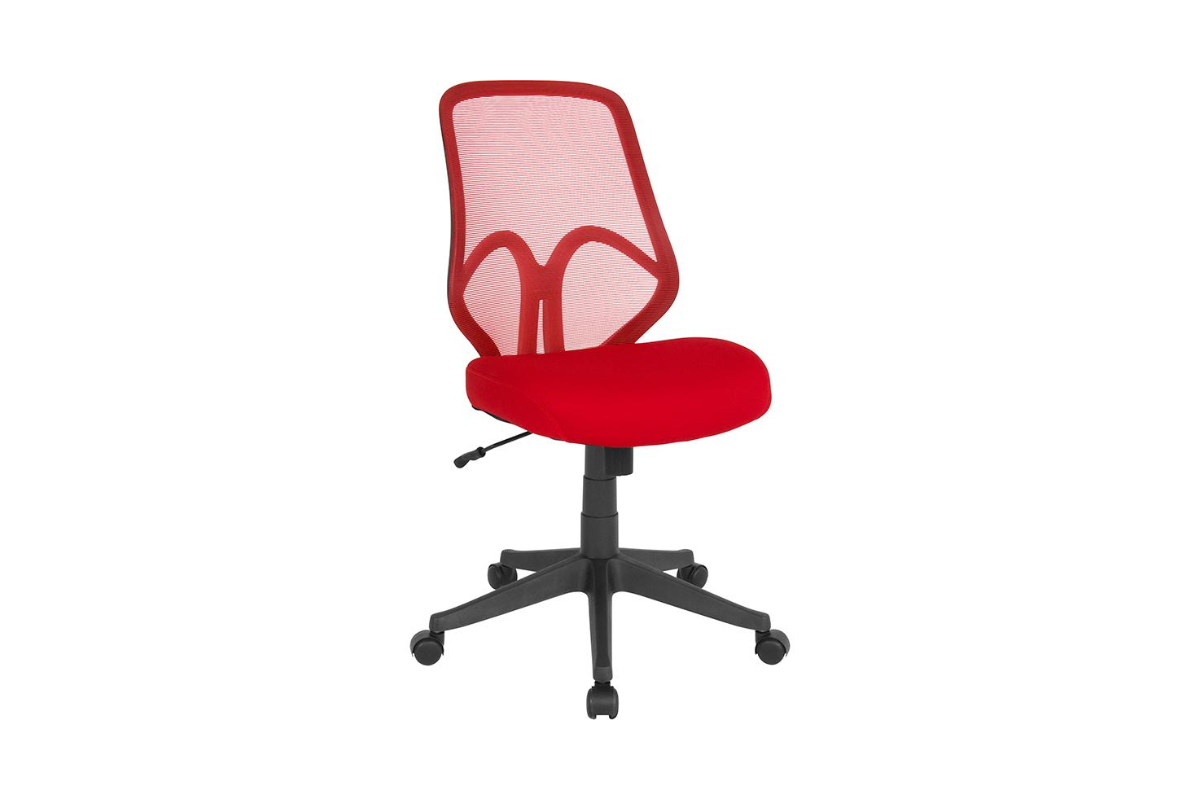 High Back Red Mesh Office Chair