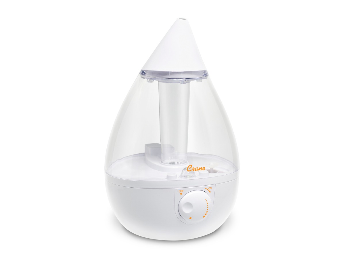 Drop Cool-Mist Humidifier, 1 Gal. - Clear & White