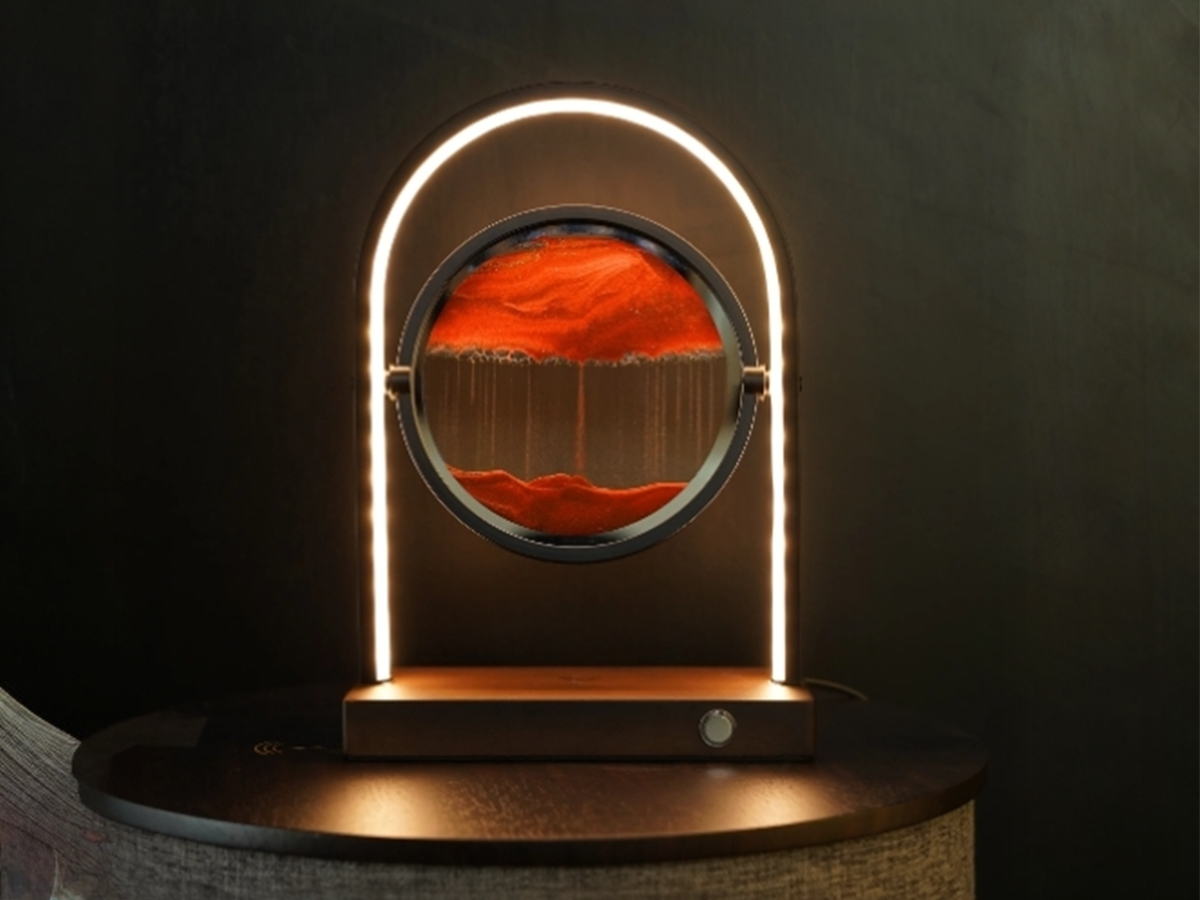 Sandscapes LED Lamp | Interactive Artwork with Wireless Charging