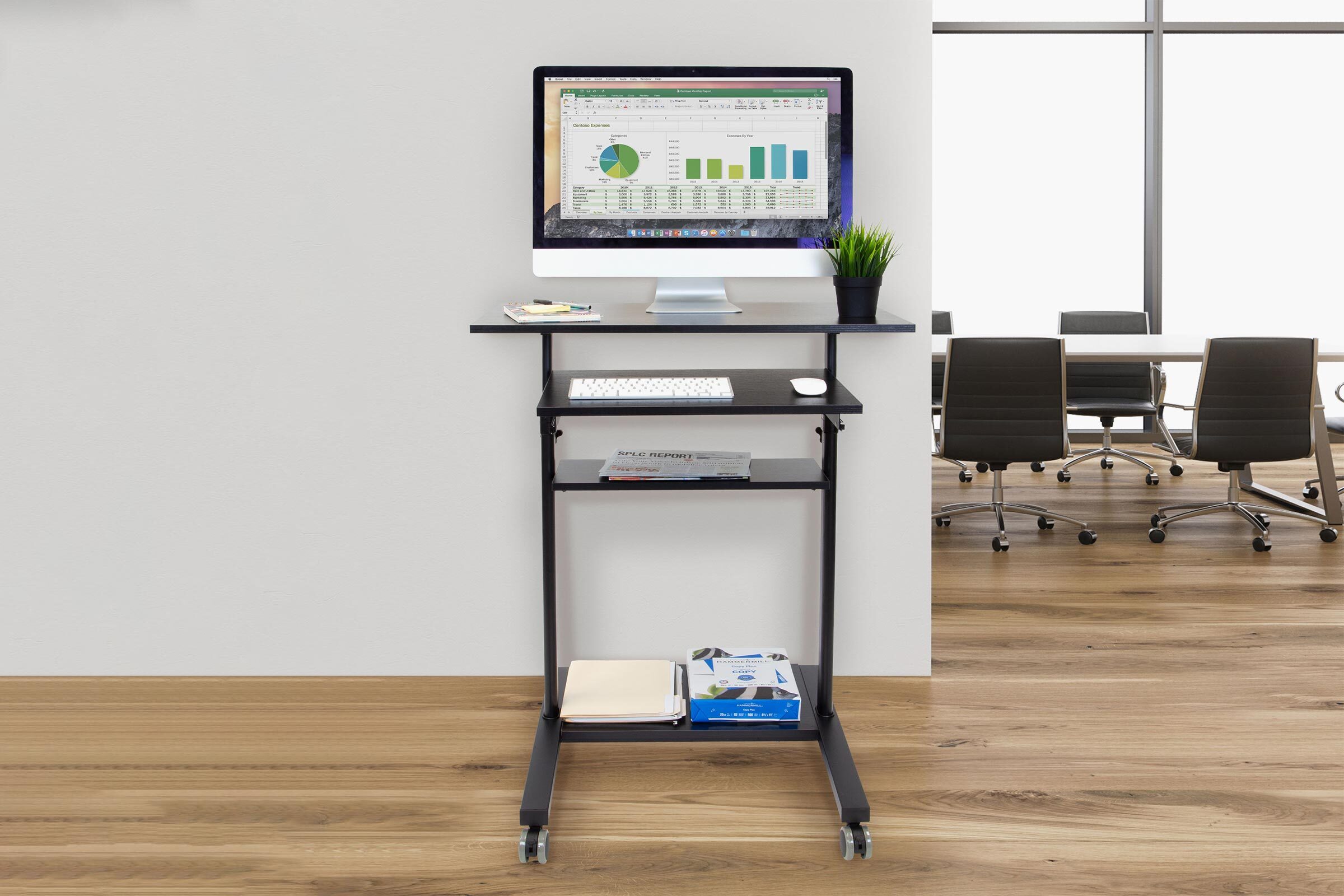 Best Keyboard/mount It-mobile-standing-desk-with-retractable-keyboard ...