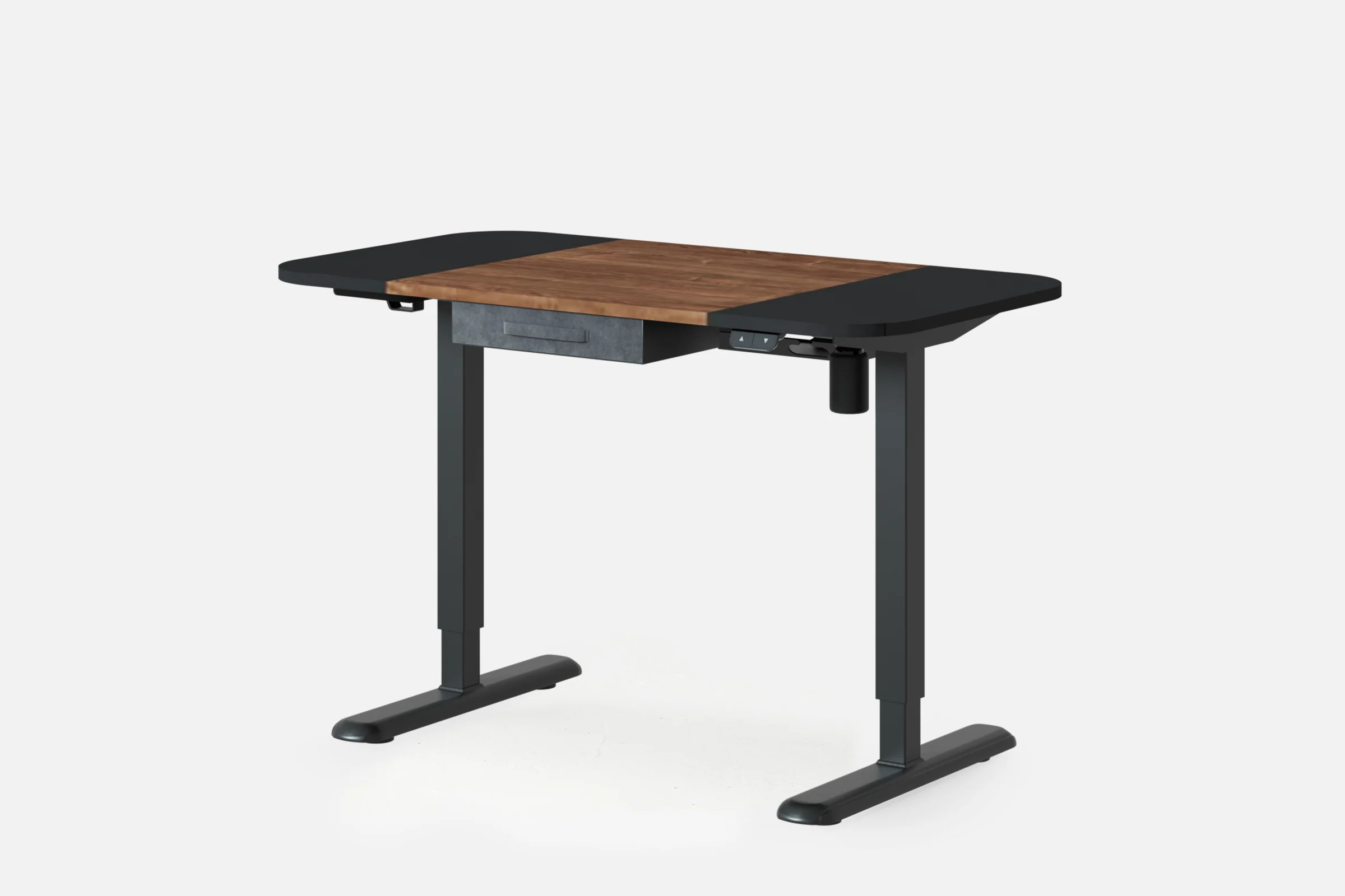 FENGE Electric Standing Desk 47“X24” with Drawer & Bag Hook